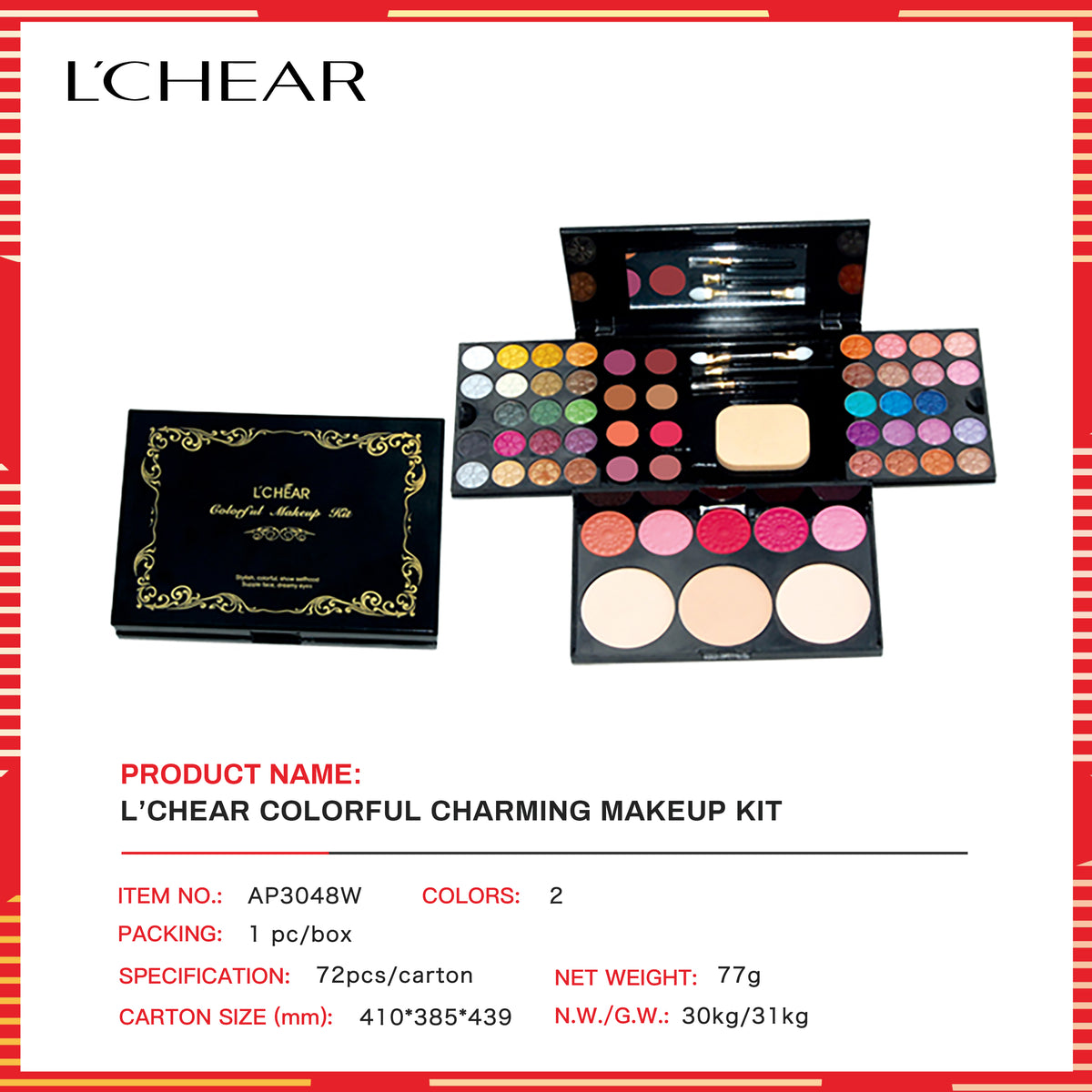 L'CHEAR Perfect Magic Colorful Charming MAKE-UP KIT – L'chear